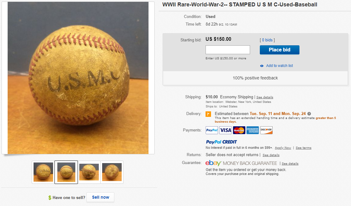 Vintage Military Baseball Fakery: Straight Deception or a Picker’s ...