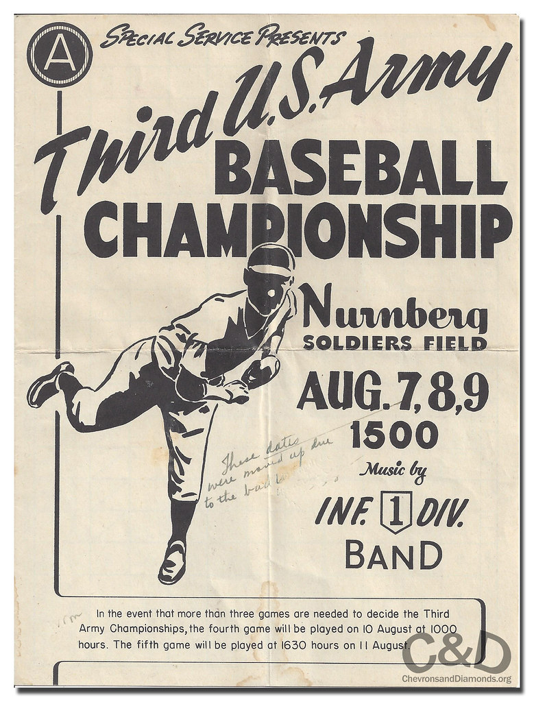 Third Army – Baseball Championship Series – Chevrons and Diamonds