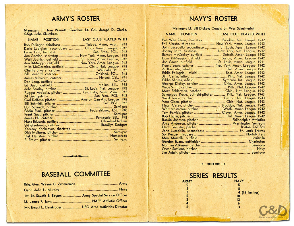 Game 8 – Baseball Championship Series – Friday, October 4, 1944 ...