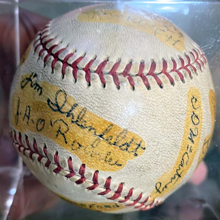 1945 GoldSmith “Official 97 League” VS-57 Baseball – Chevrons and Diamonds